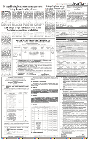 State Times ePaper, Leading Newspaper Jammu