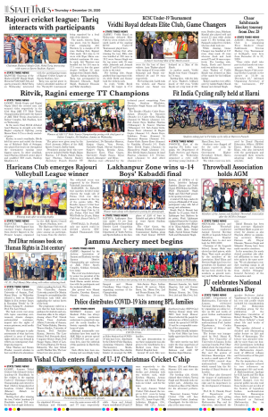 State Times: ePaper, Newspaper, Jammu News Paper, Newspaper in English ...
