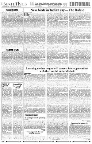 State Times: ePaper, Newspaper, Jammu News Paper, Newspaper in English ...